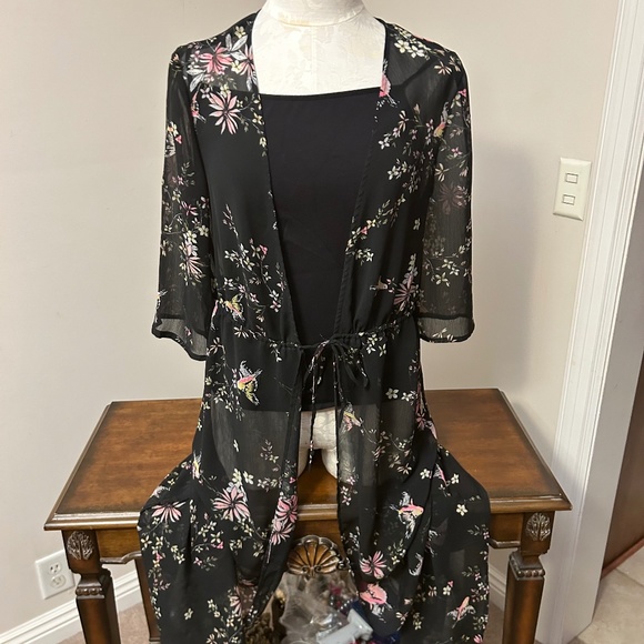 No Boundaries | Intimates & Sleepwear | No Boundreis Sheer Duster With ...